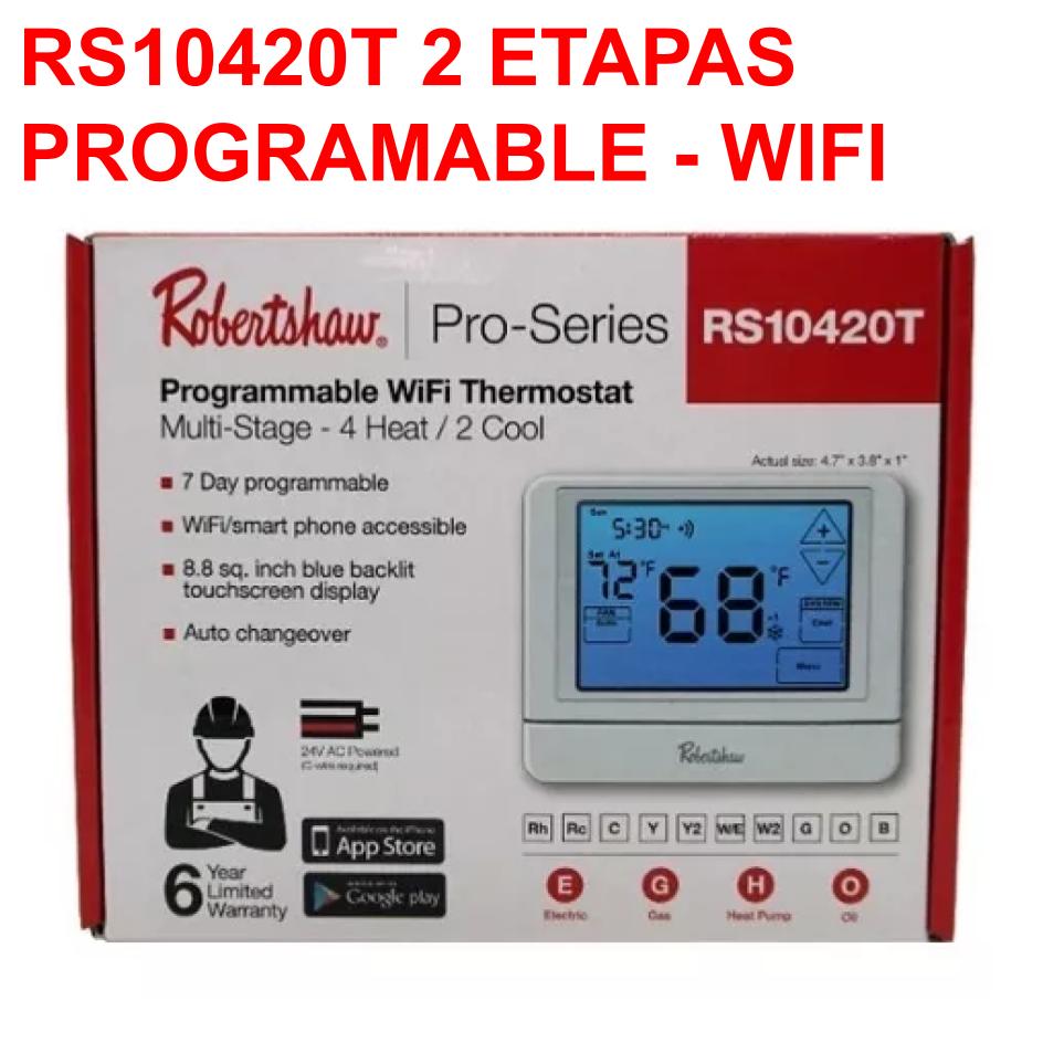 TERMOSTATO AMBIENTAL DIGITAL PROGRAMABLE -WIFI 2 ETAPAS | 7techstore